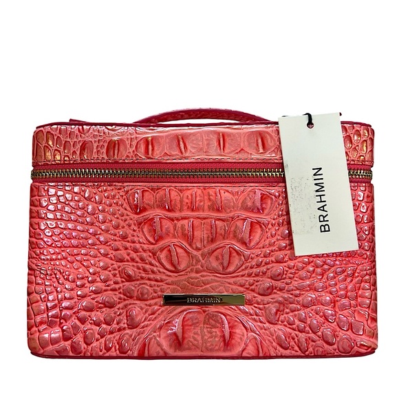Brahmin | Bags | Nwt Brahmin Pink Charmaine Crocodile Embossed Womens ...